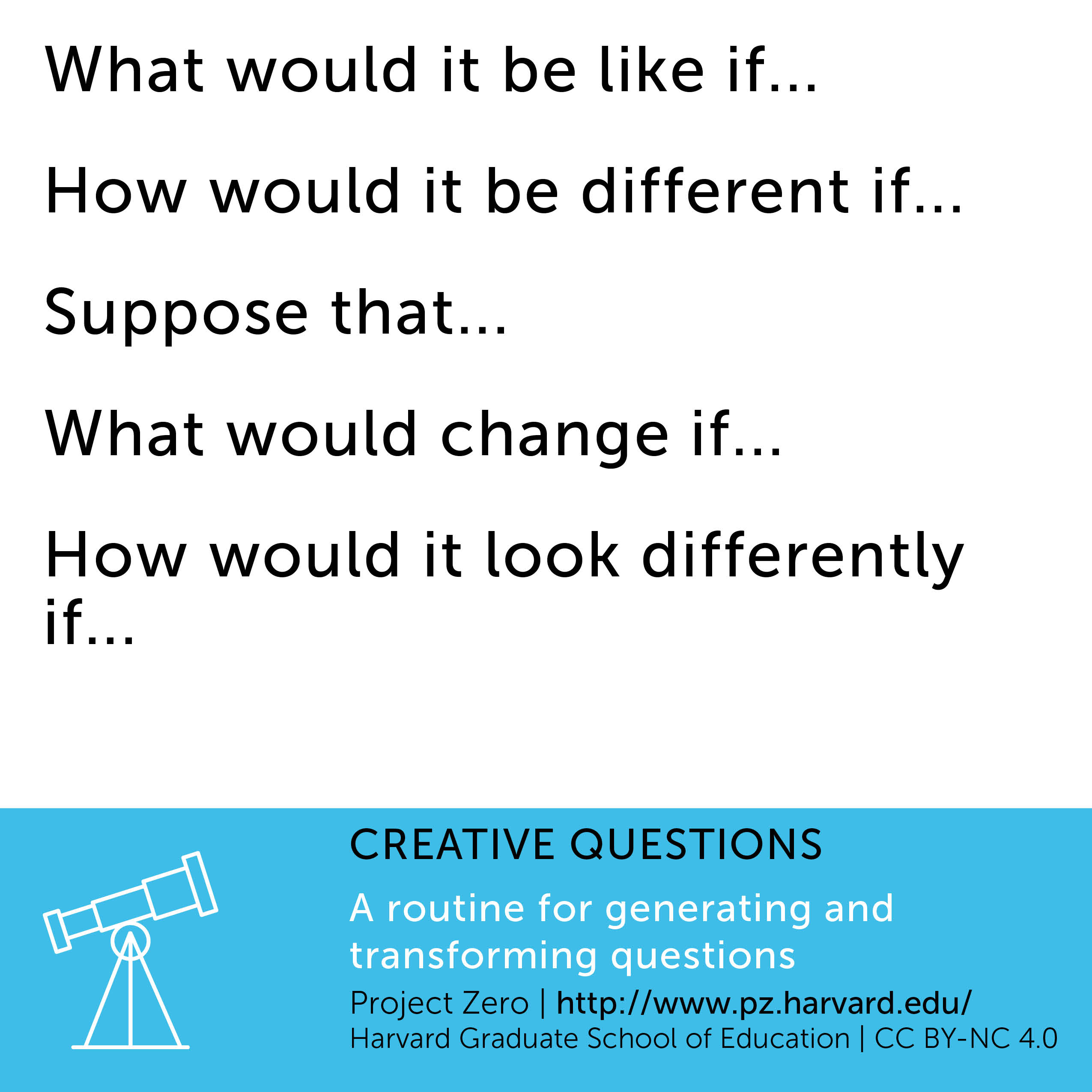 Resources :: Creative Questions: Project Zero Visible Thinking Routine ...